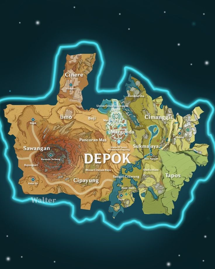 Map Asli Depok Genshin Impact | HoYoLAB