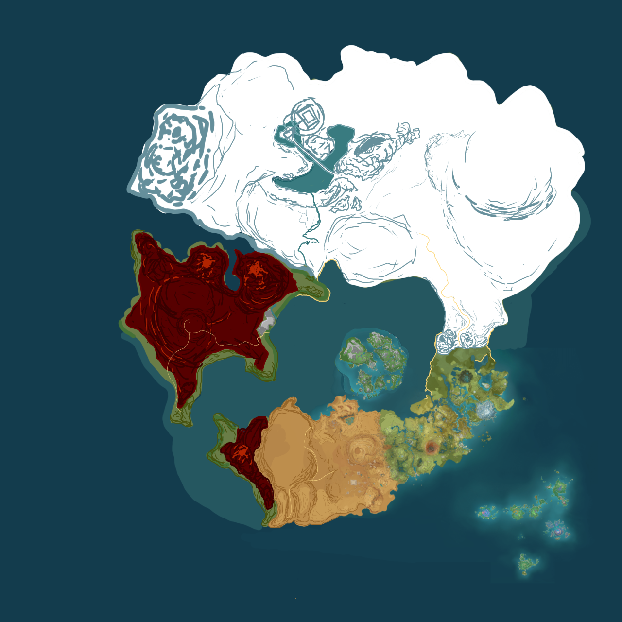Teyvat Map Trong Yume:) Genshin Impact | HoYoLAB
