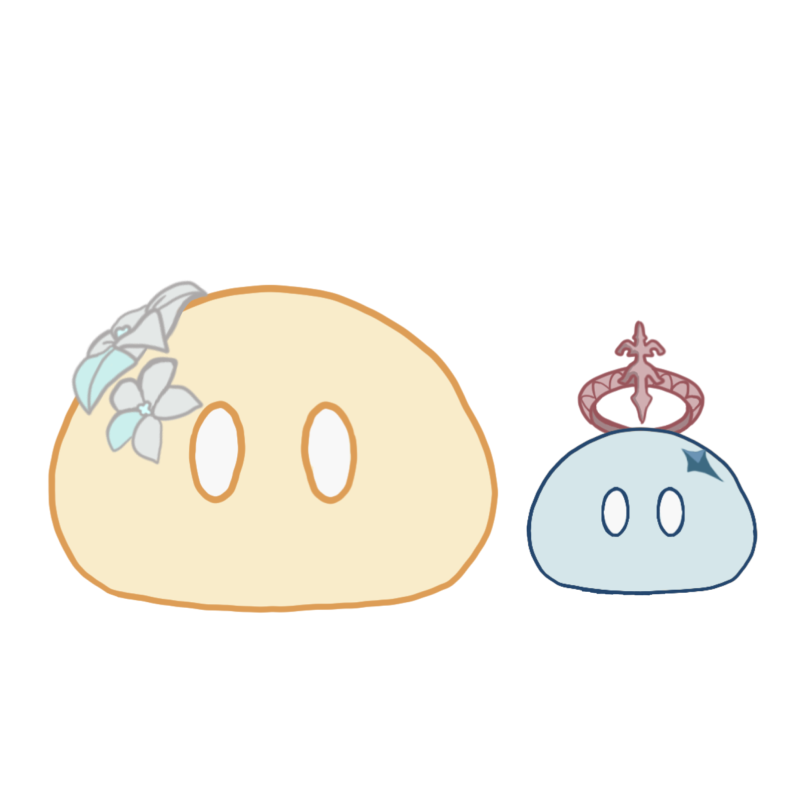 Lumine & Paimon Slimes Genshin Impact | HoYoLAB