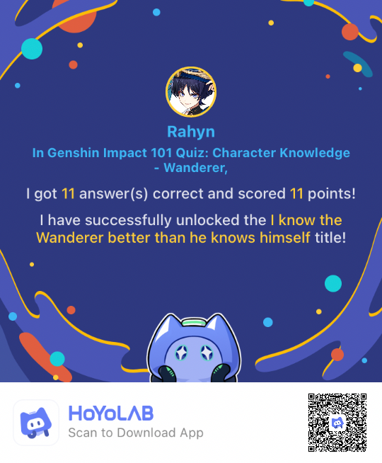 Took scara quiz + anniversary pfp! Genshin Impact | HoYoLAB