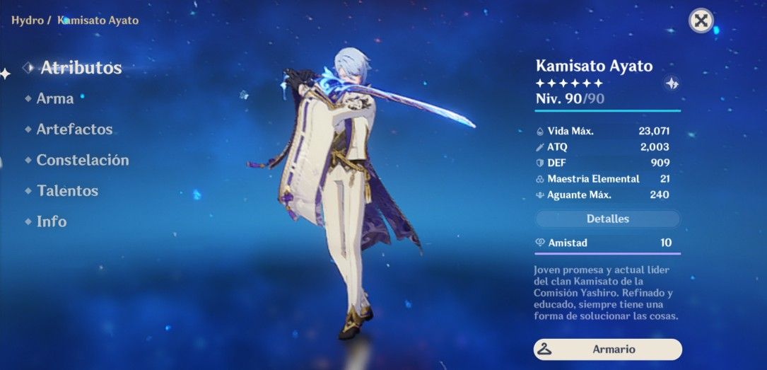 Build de ayato Genshin Impact | HoYoLAB