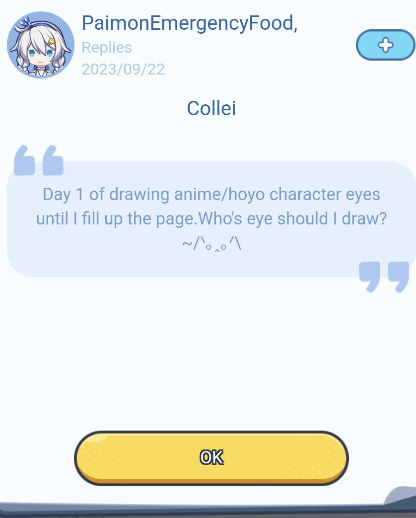 Drawing anime/hoyo characters eyes until I fill up the page Genshin ...
