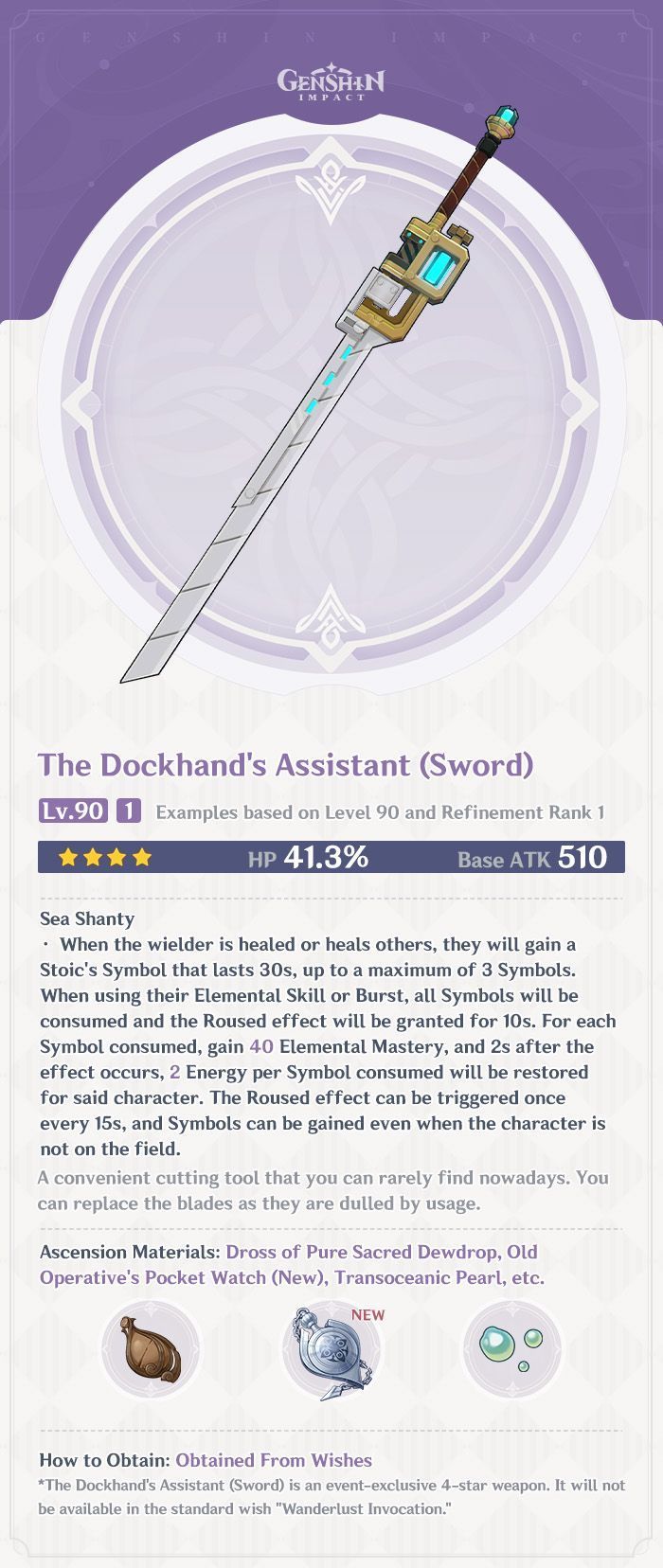 FINALLY AN HP SWORD OTHER THAN KEY Genshin Impact | HoYoLAB