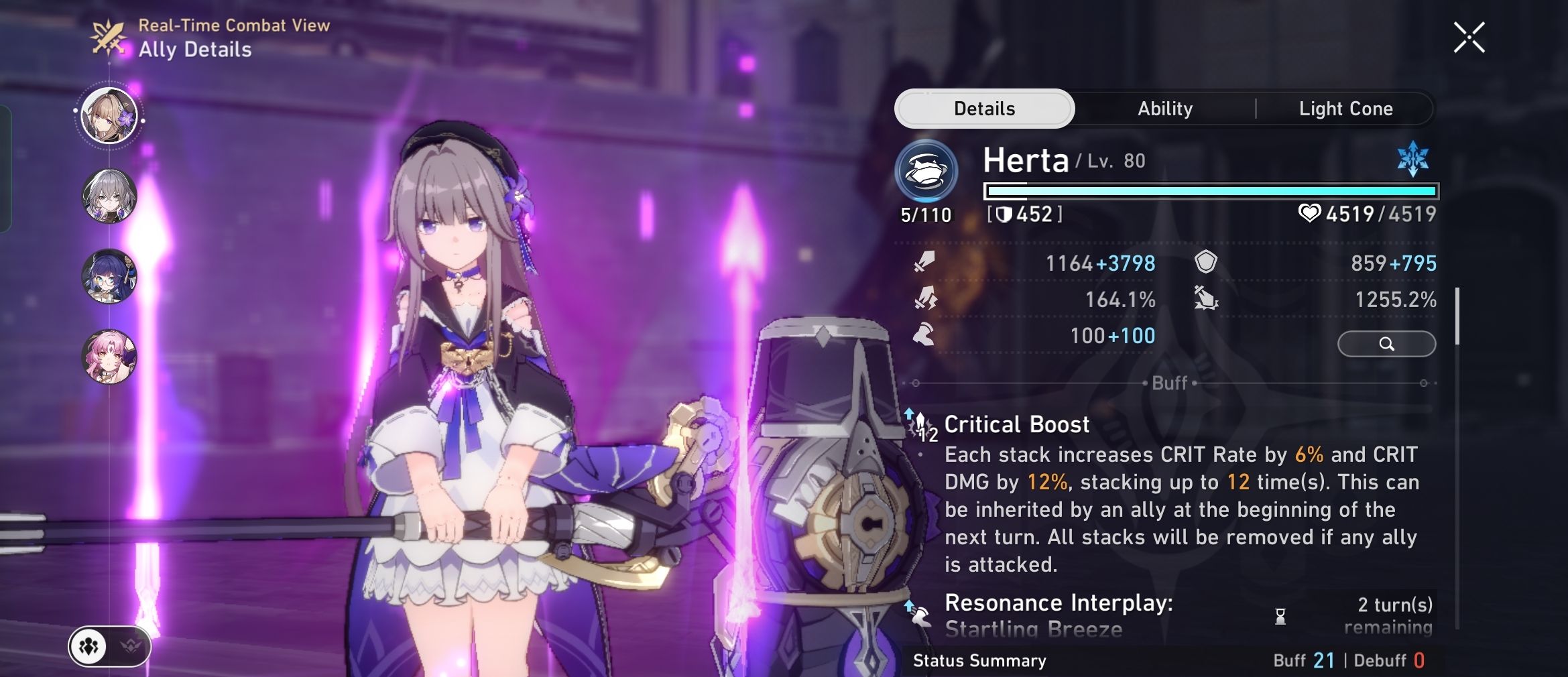 1255 crit damage Herta in Swarm 5. Honkai: Star Rail | HoYoLAB