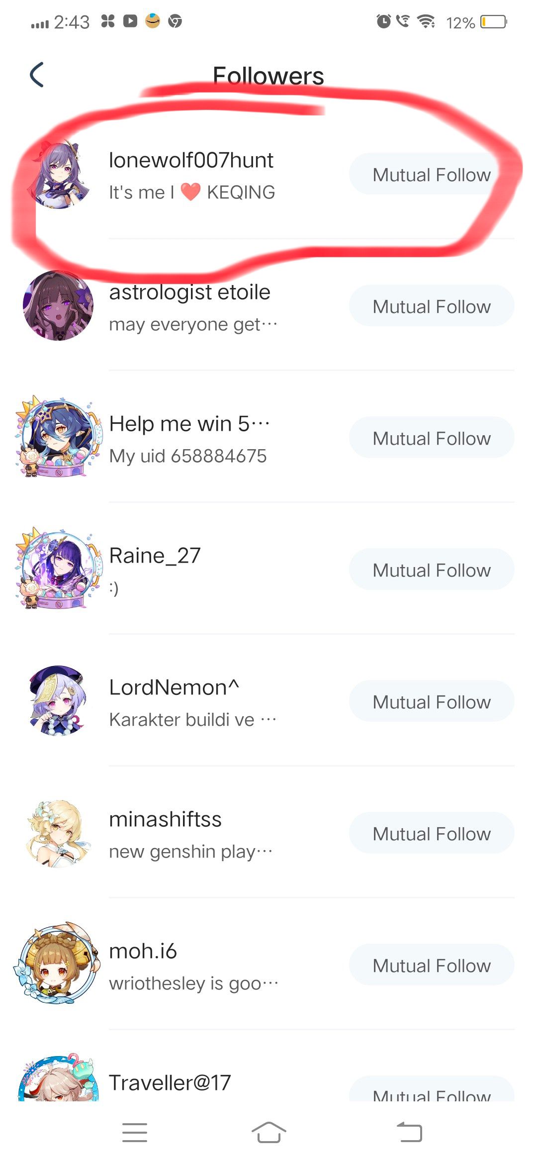 #Everyone Follow my alt account | HoYoLAB