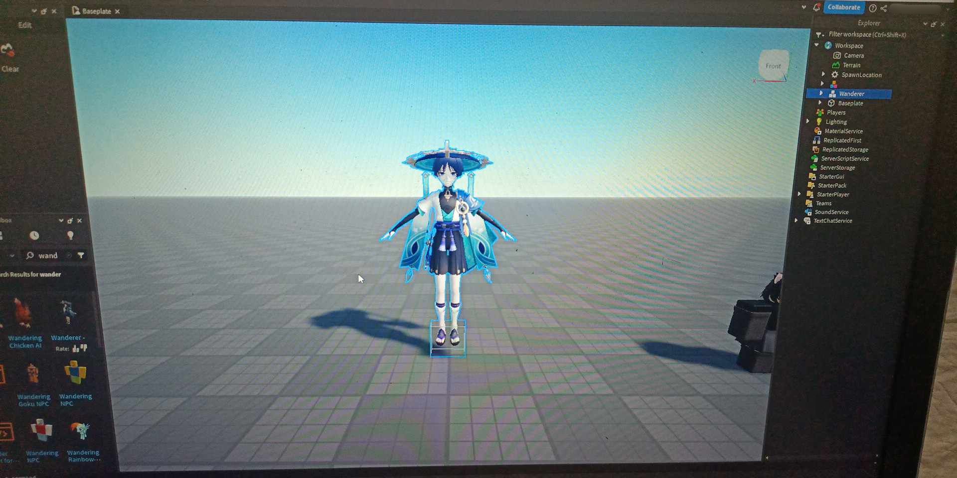 Someone imported Wanderer's whole entire model into roblox (you can ...