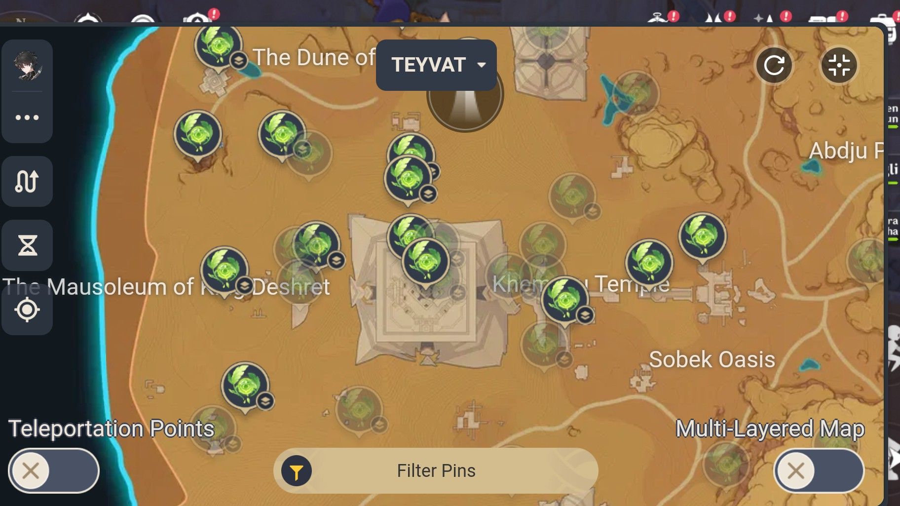 Auto sync oculus from in game to the hoyolab map, please. Genshin ...