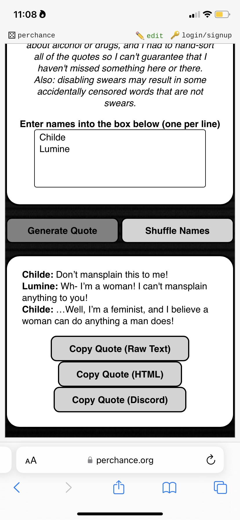 ChiLumi incorrect quotes Genshin Impact | HoYoLAB