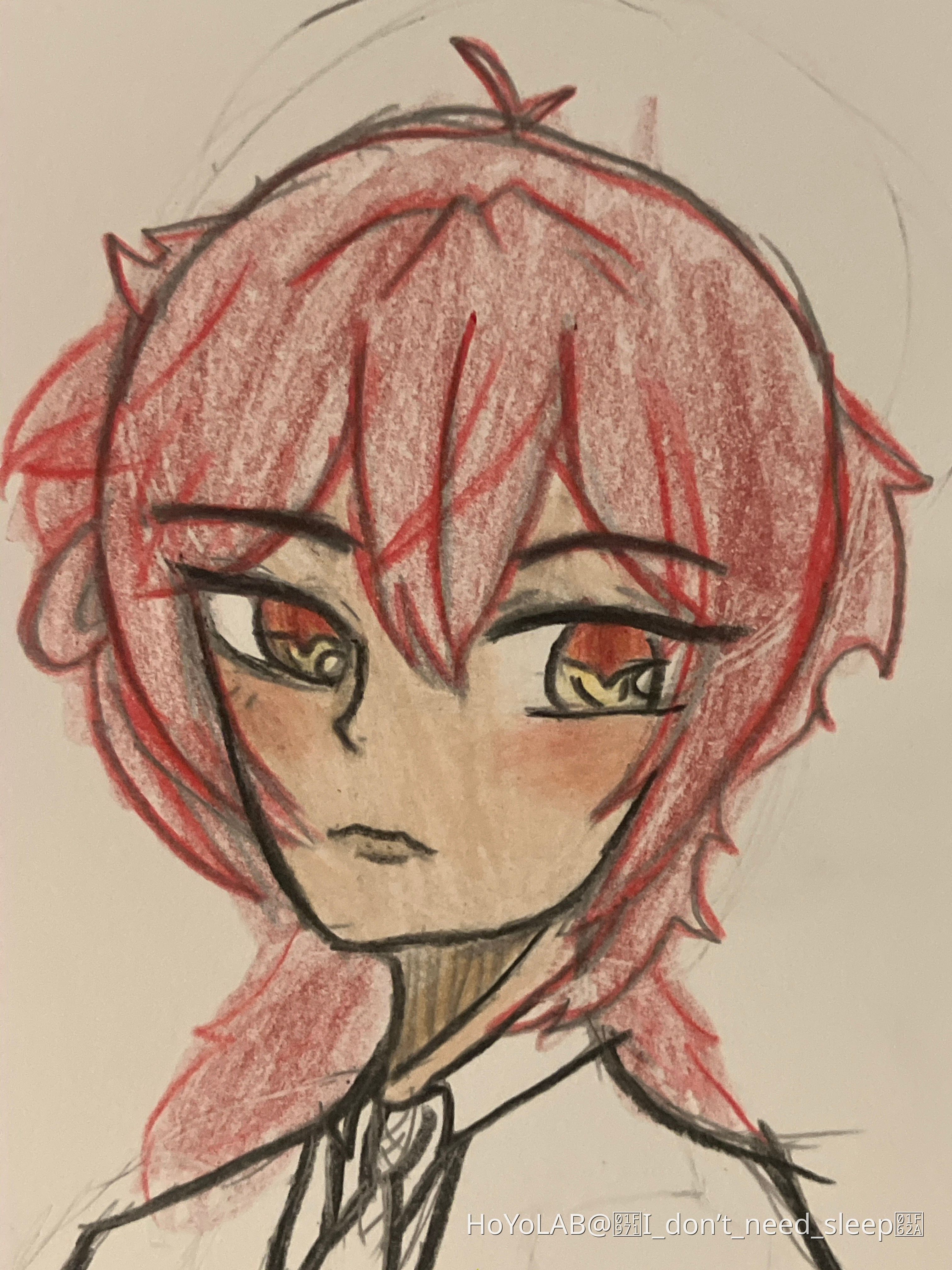 Diluc drawing Genshin Impact | HoYoLAB