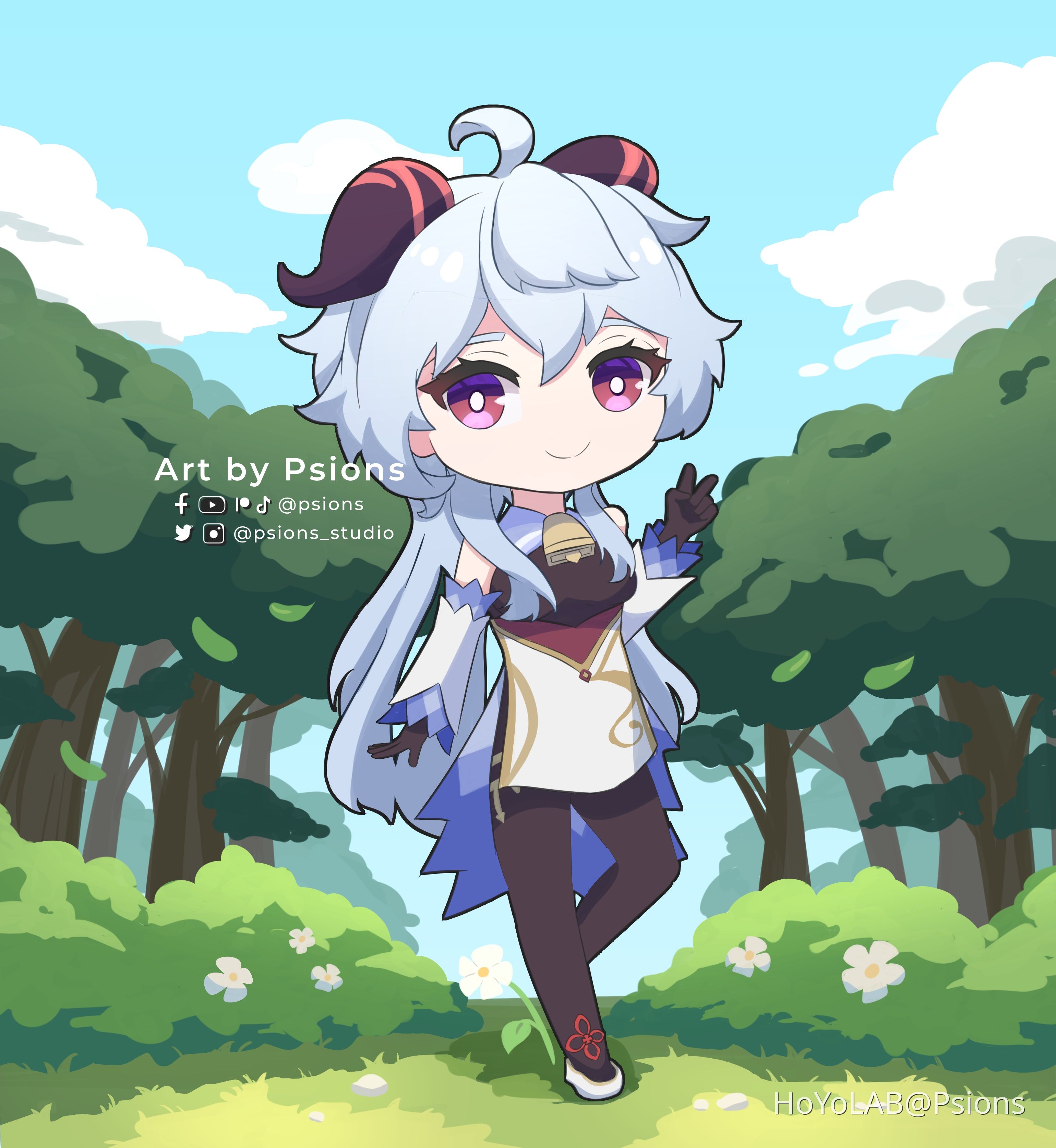 I drew a chibi Ganyu Genshin Impact | HoYoLAB