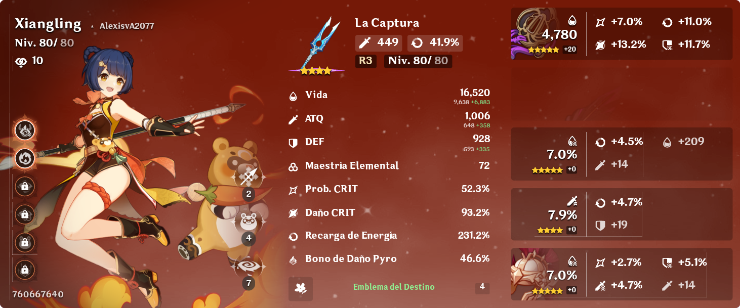 Xiangling build Genshin Impact | HoYoLAB