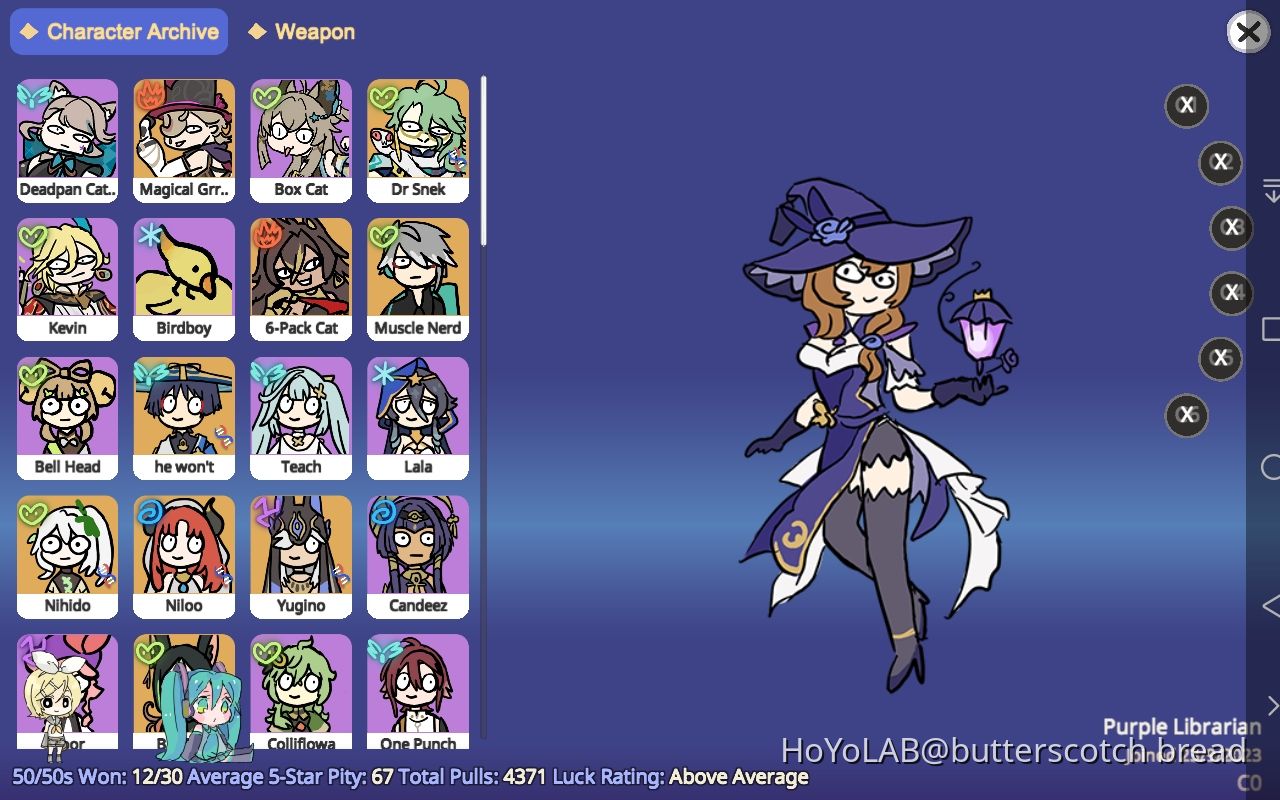 finally got every character in silly wisher | HoYoLAB