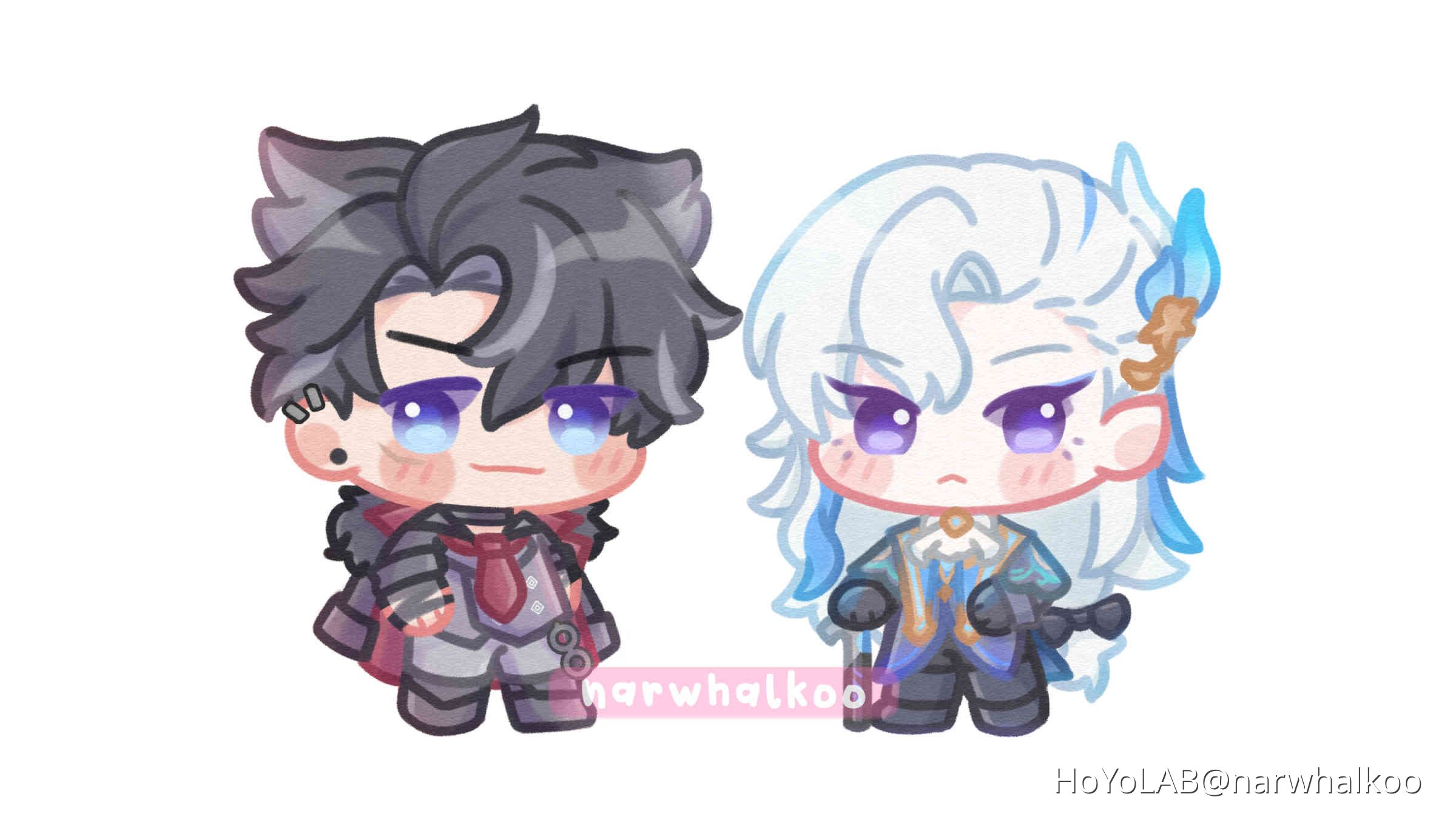 Wriothesley & Neuvillette Genshin Impact | HoYoLAB