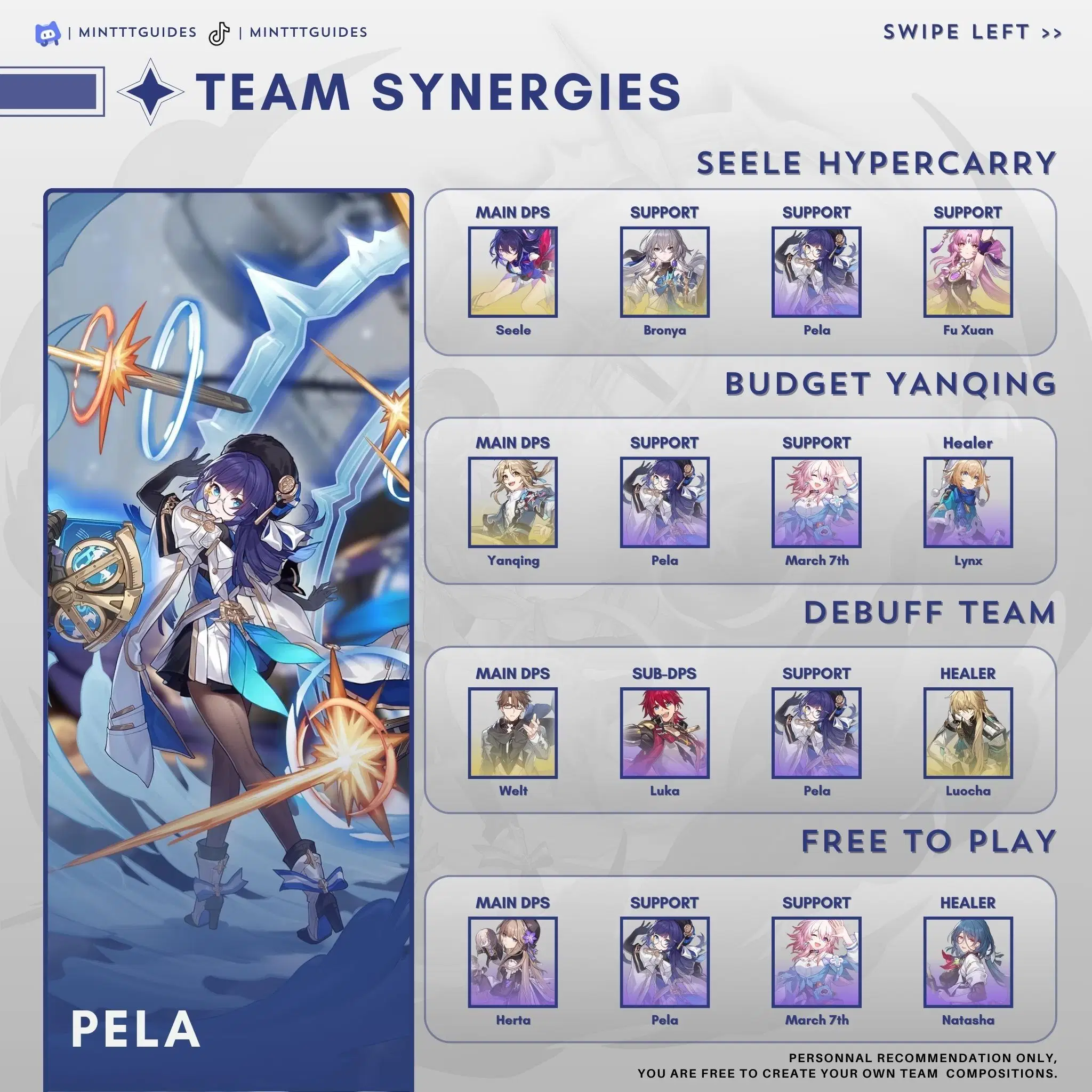 PELA - BUILD GUIDE (V1.3) | HONKAI: STAR RAIL [UPDATED] Honkai: Star ...