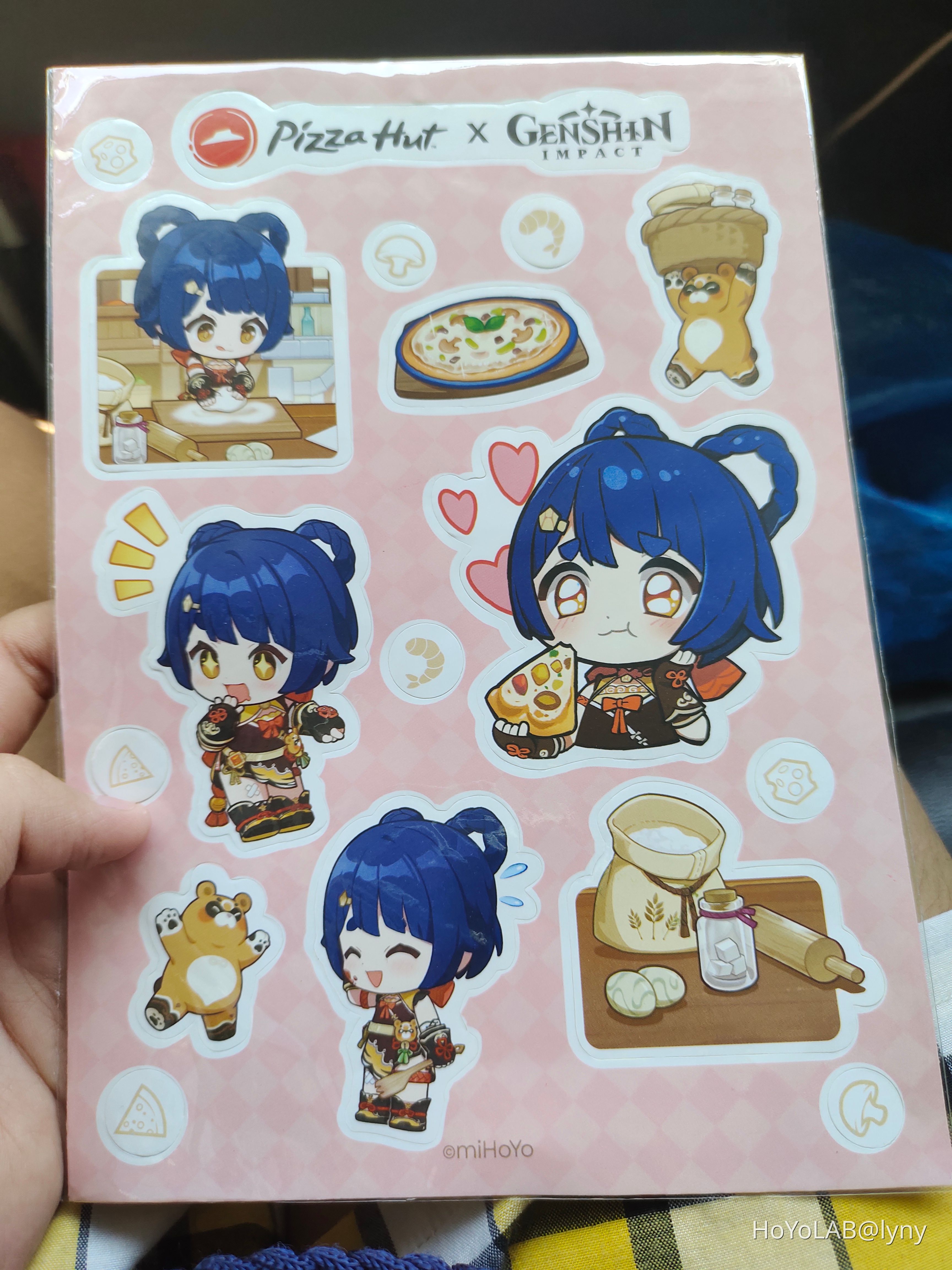 xiangling sticker from pizza hut! Genshin Impact | HoYoLAB