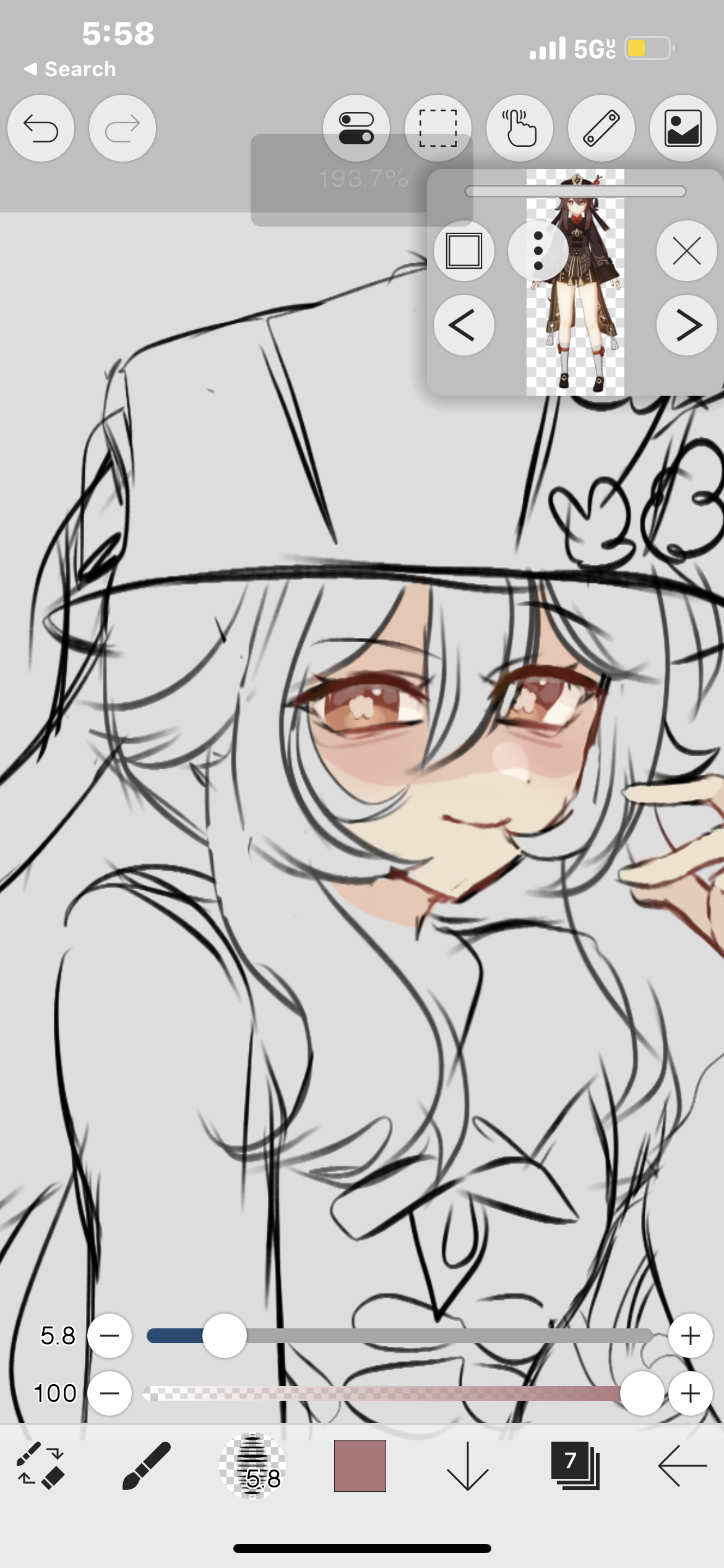 Hu Tao drawing wip 🥲 Genshin Impact | HoYoLAB