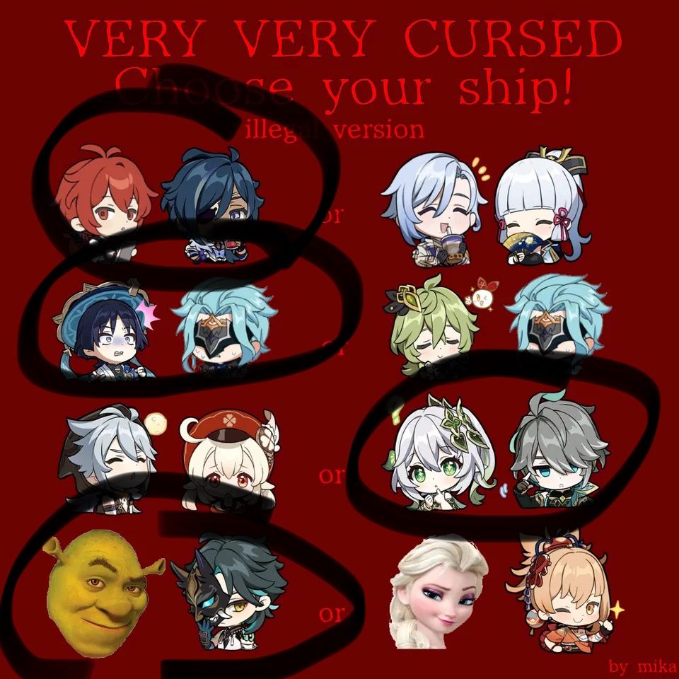 Cursed pick a ship Genshin Impact | HoYoLAB