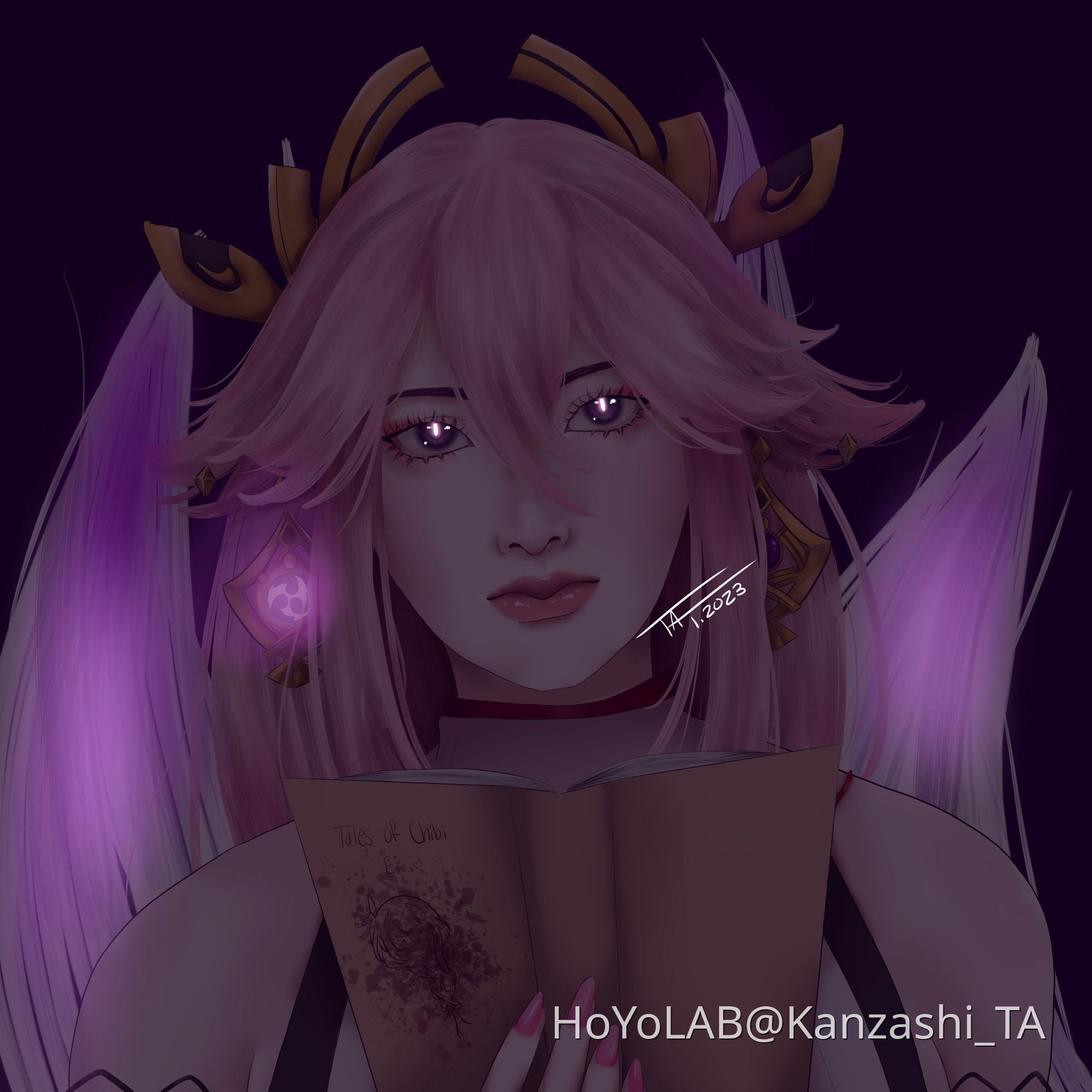Yae Miko Fanart Genshin Impact Hoyolab 3964