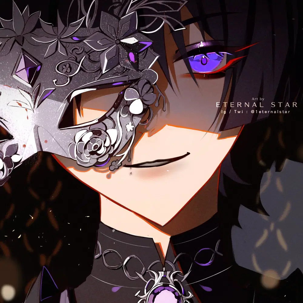 masquerade anime boy