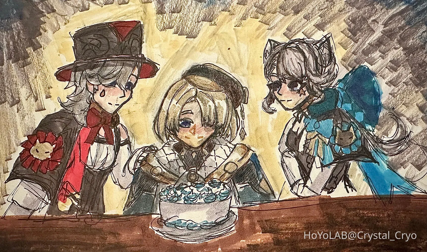 Art diary 263: Happy Birthday Freminet 🐧 Genshin Impact | HoYoLAB