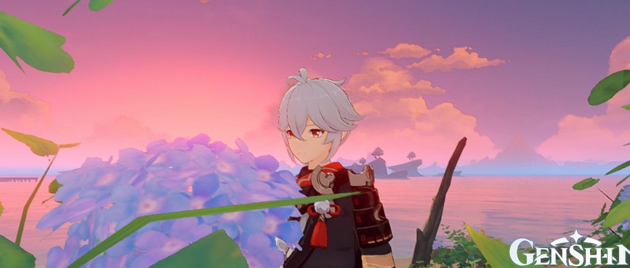 Found some purple Flowers that look perfect in the sunset light ...