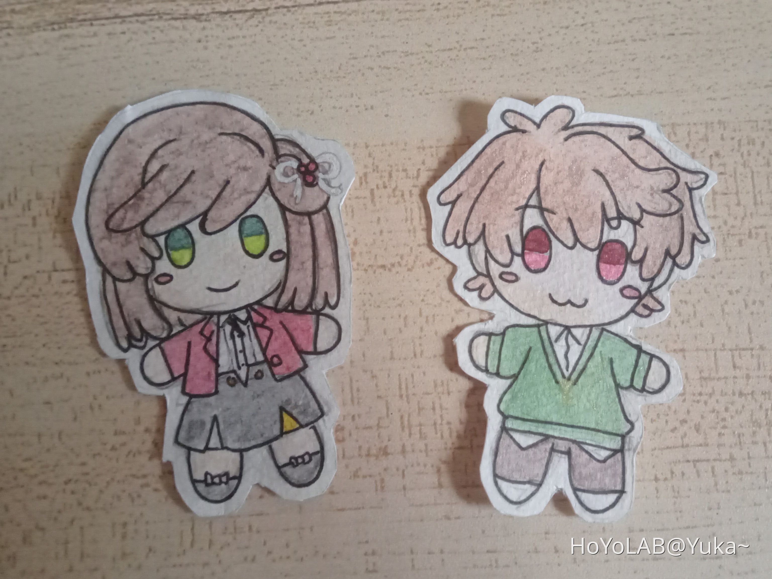 Chibi luke and rosa~ in traditional drawing Tears of Themis | HoYoLAB