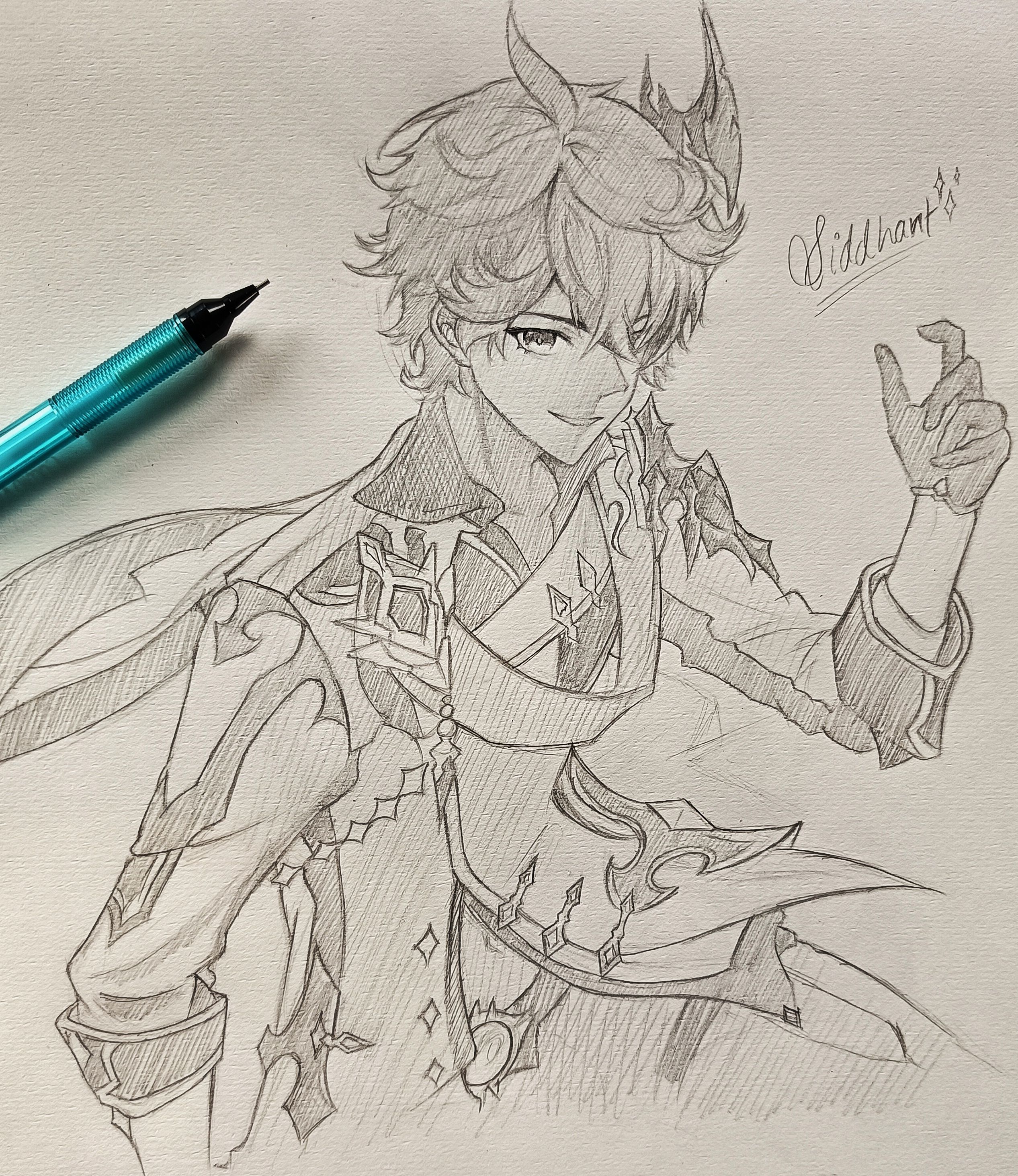 Childe Sketch🌊 Genshin Impact | HoYoLAB