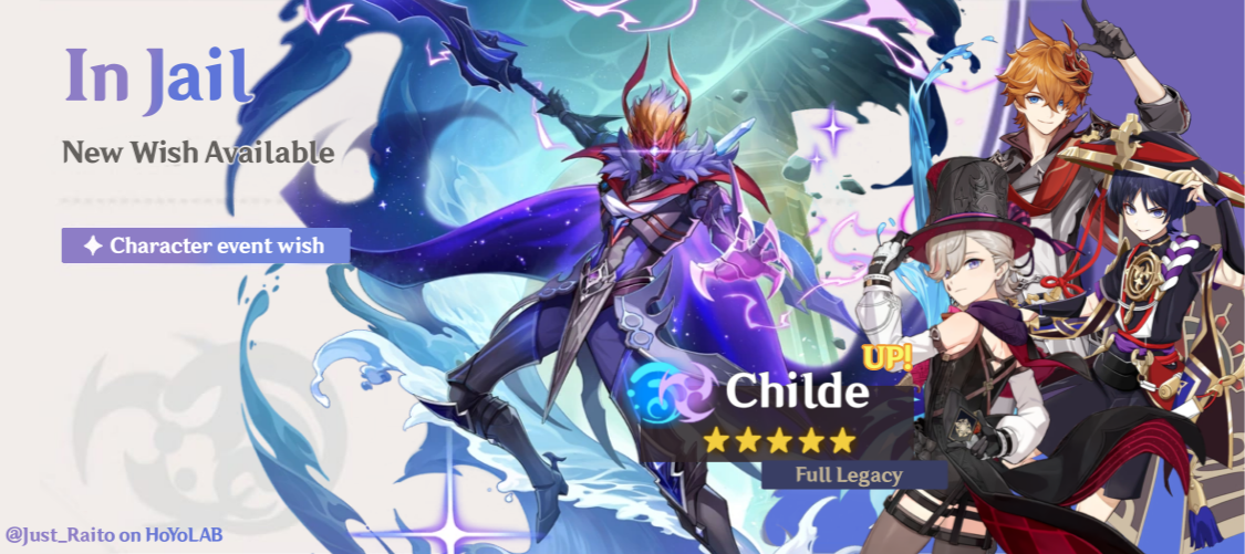 Childe • Full Legacy wish banner Genshin Impact | HoYoLAB