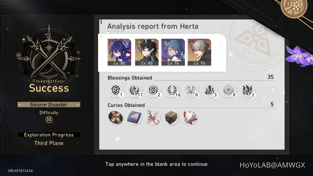 Finally after days of trying the abundance path for the win Honkai ...