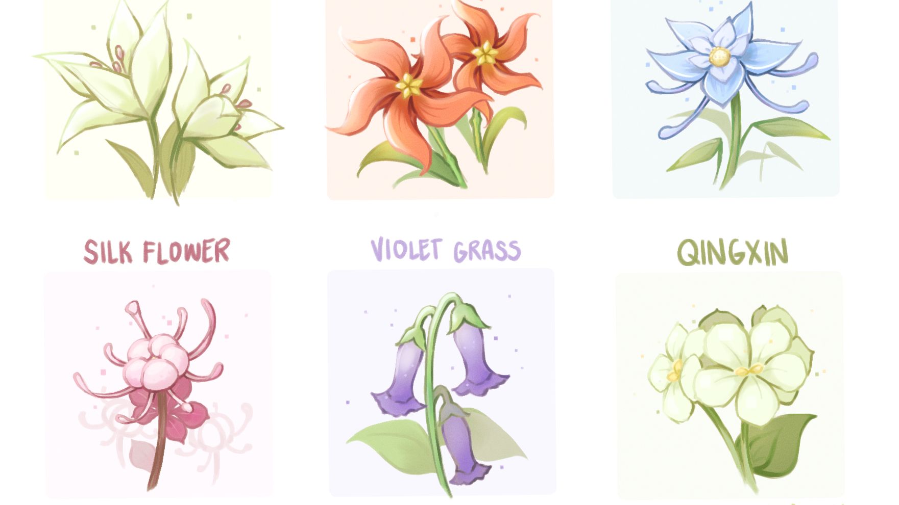 What are your favorite flower in Genshin impact and why?🌺🌻🌼 Genshin ...