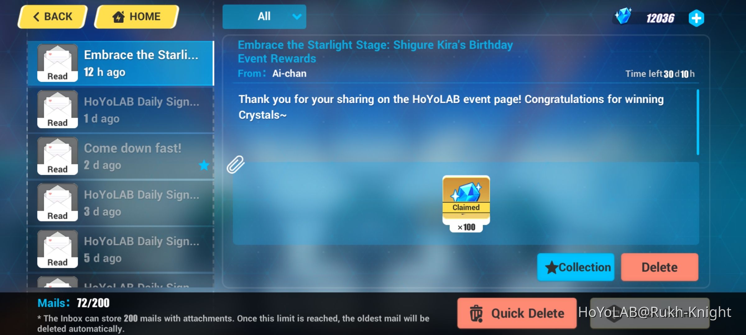 Shigure Kira Birthday Blessing Honkai Impact 3rd | HoYoLAB