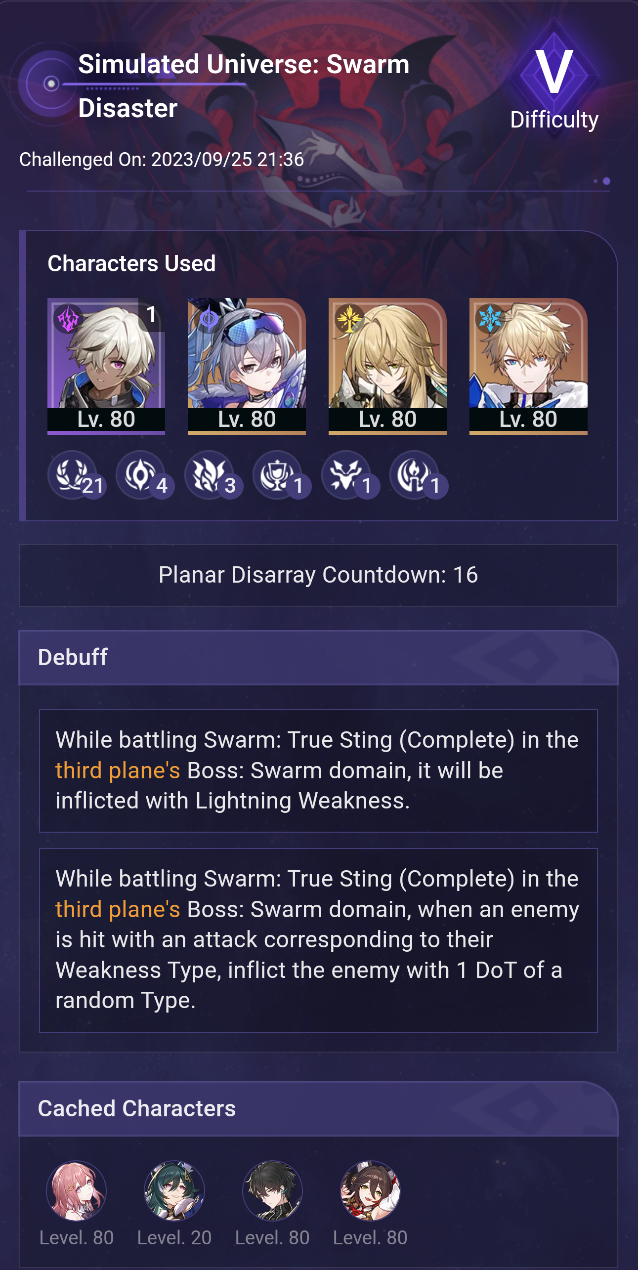 Swarm Disaster Difficulty V Clear - Path of Abundance Honkai: Star Rail | HoYoLAB