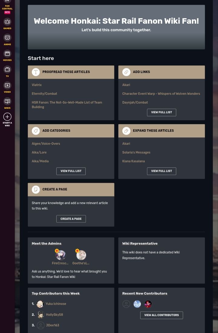 Introducing Honkai Star Rail: Fanon Wiki! Honkai: Star Rail | HoYoLAB