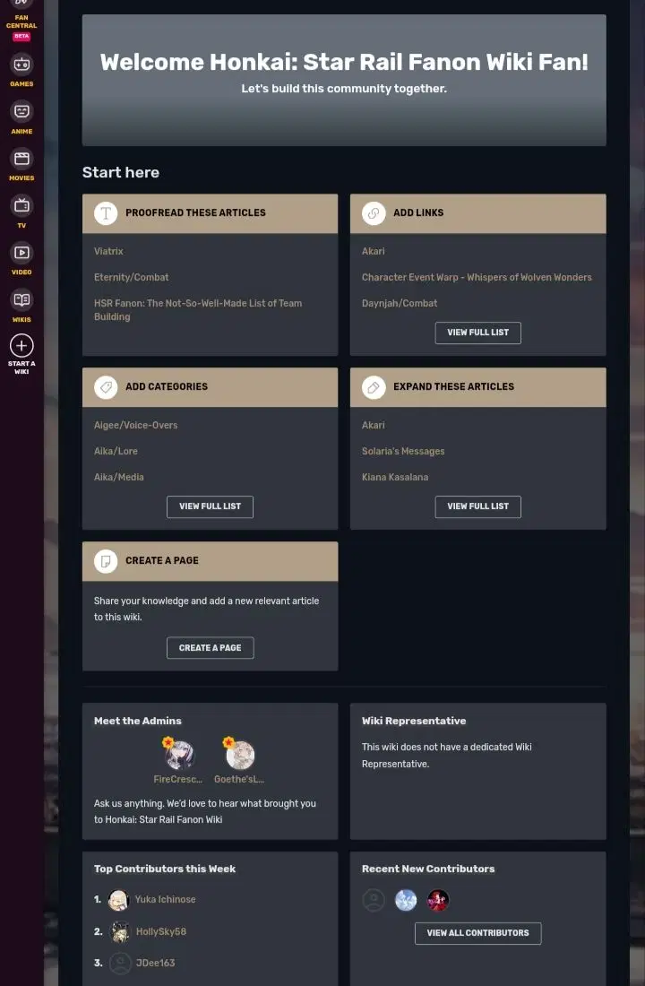 Introducing Honkai Star Rail: Fanon Wiki! Honkai: Star Rail | HoYoLAB