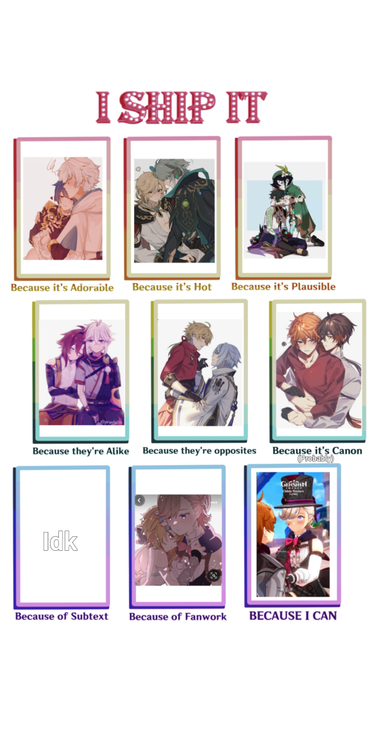I ship it because... Genshin Impact | HoYoLAB