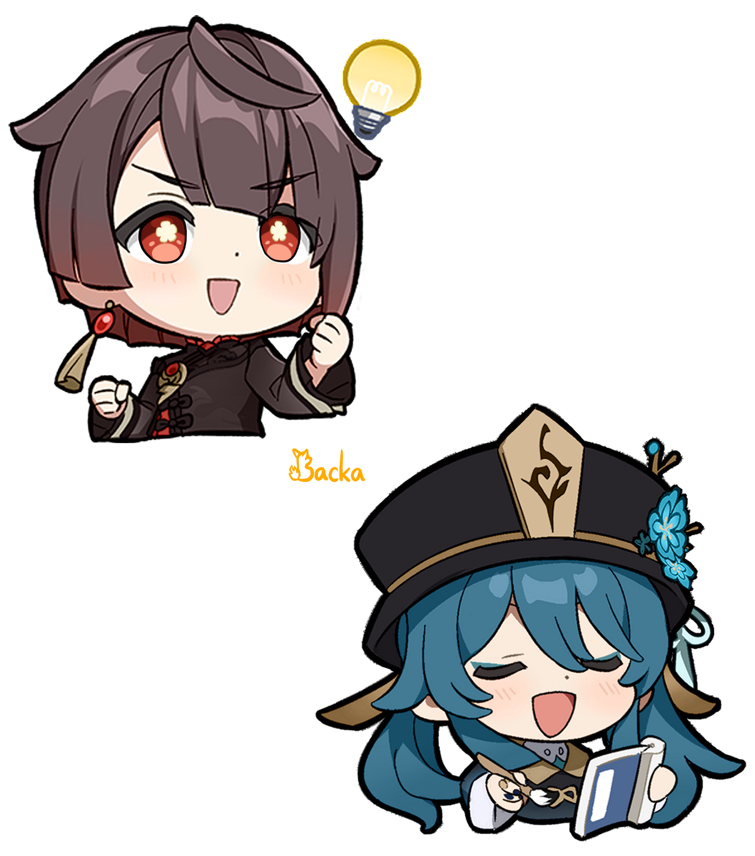 Xingqiu & Hutao Color Swap! Genshin Impact | HoYoLAB