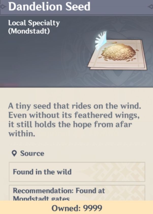 Dandelion Genshin Impact | HoYoLAB