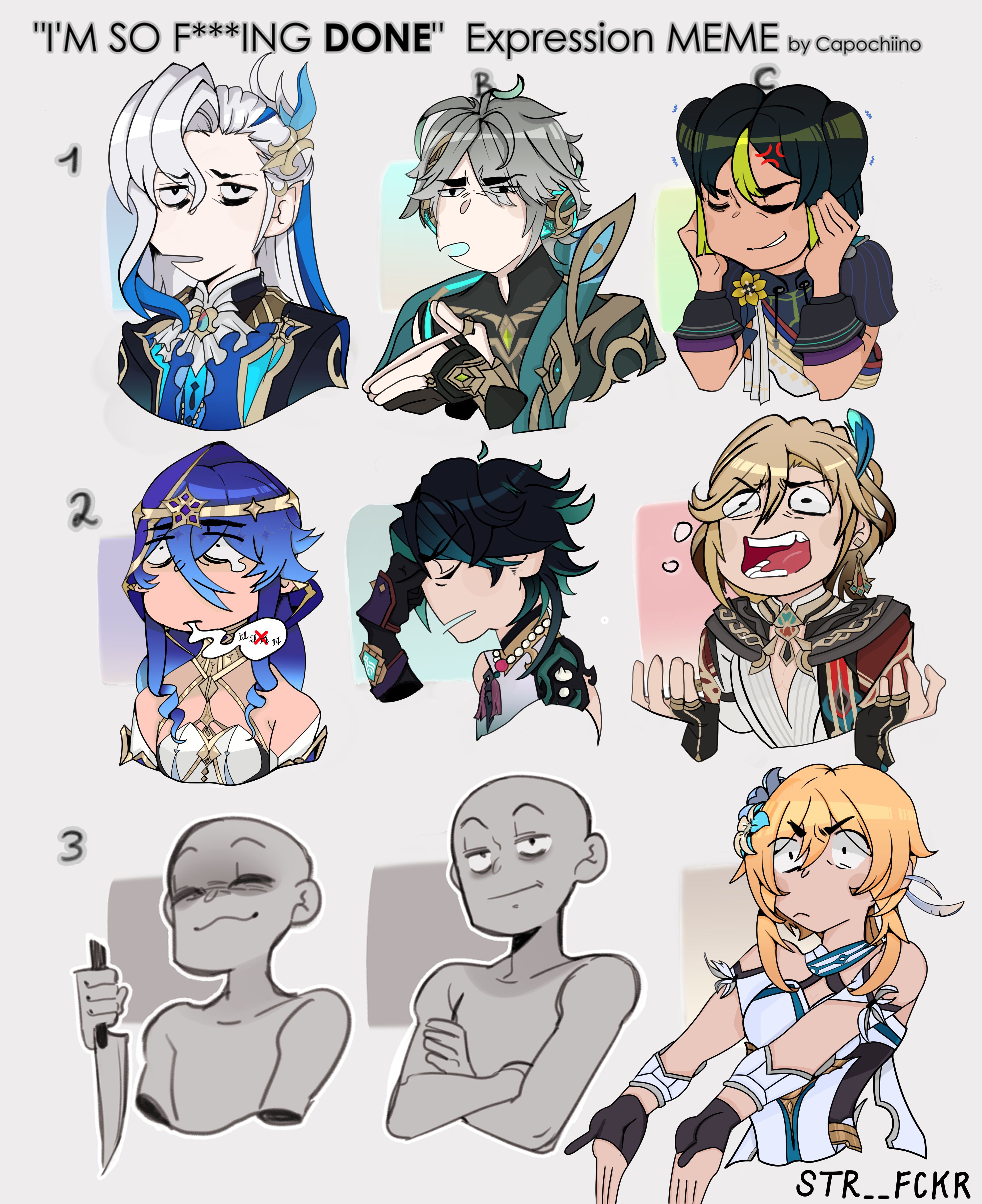 You choose the next character for this template pt.7! Lumine & Aether ...