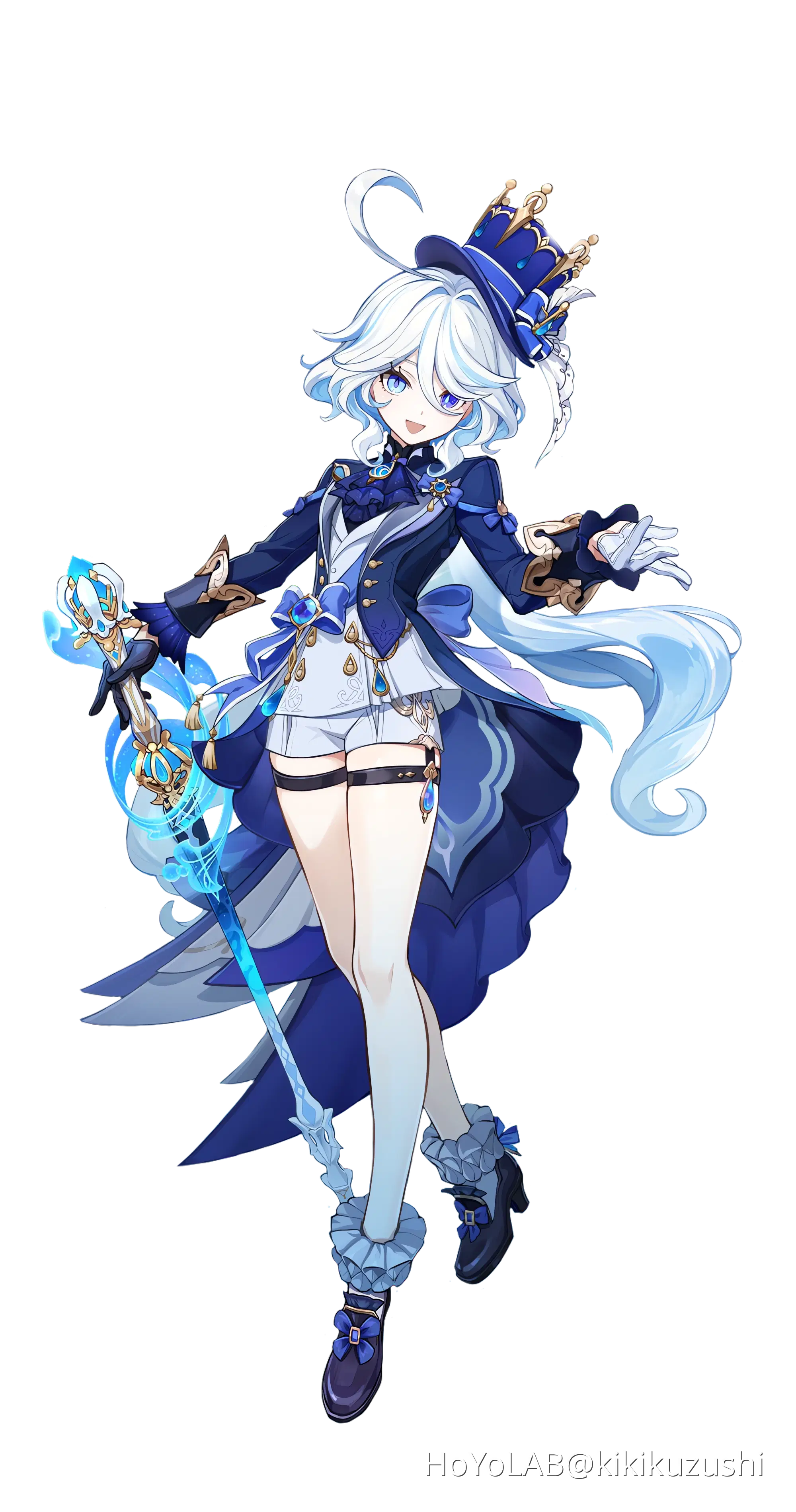 Furina Full Body PNG Transparent and HD Version Genshin Impact | HoYoLAB