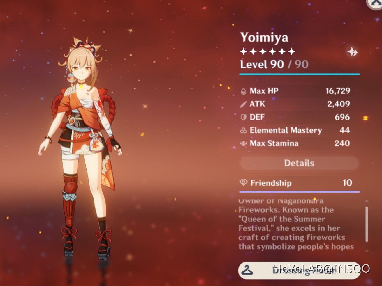 My Yoimiya Build Genshin Impact | HoYoLAB