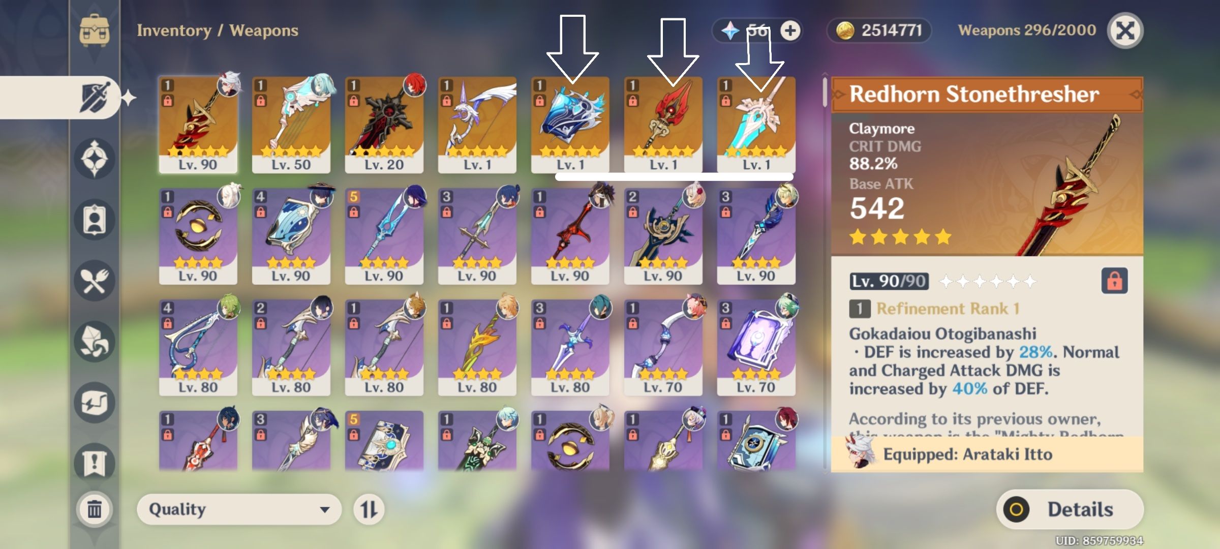 i got 3 five star weapon in 150 pulls Genshin Impact | HoYoLAB