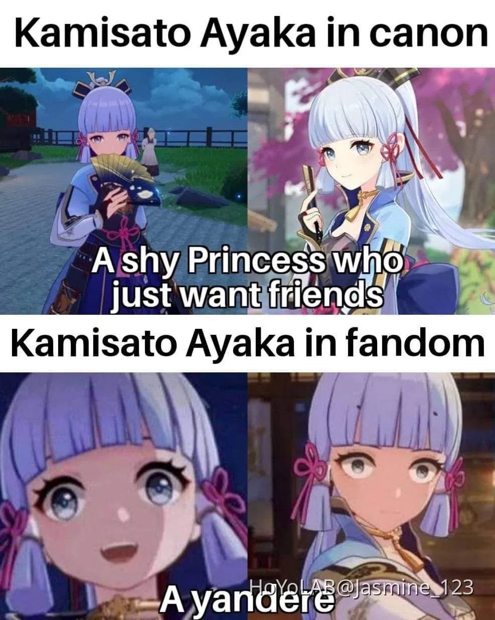 ayaka and shenhe memes because they cry gurls Genshin Impact | HoYoLAB