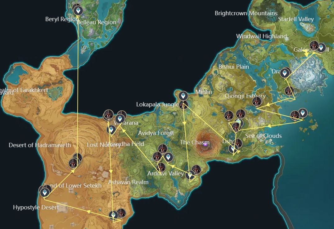 Fatui Agent Route Genshin Impact | HoYoLAB