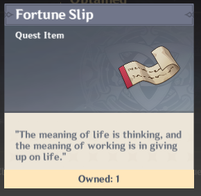 Fortune Slip Genshin Impact | HoYoLAB