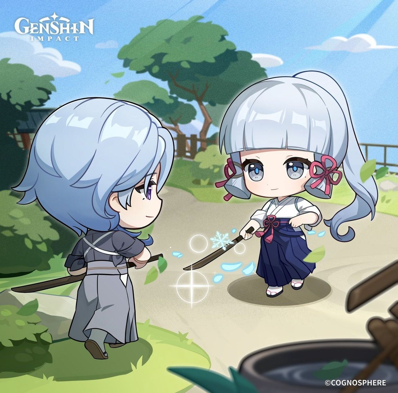 Even here they gave her this big tic-tac-toe forehead 😭 Genshin Impact ...