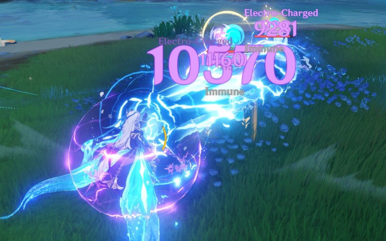 Beidou's burst works with Neuvillette's charged attack Genshin Impact ...