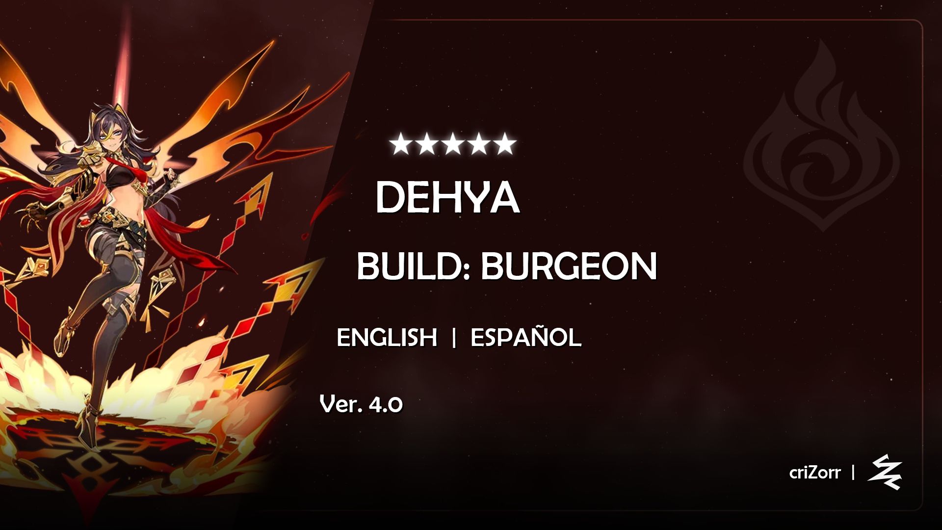 Dehya Build BURGEON [v4.0] Genshin Impact | HoYoLAB
