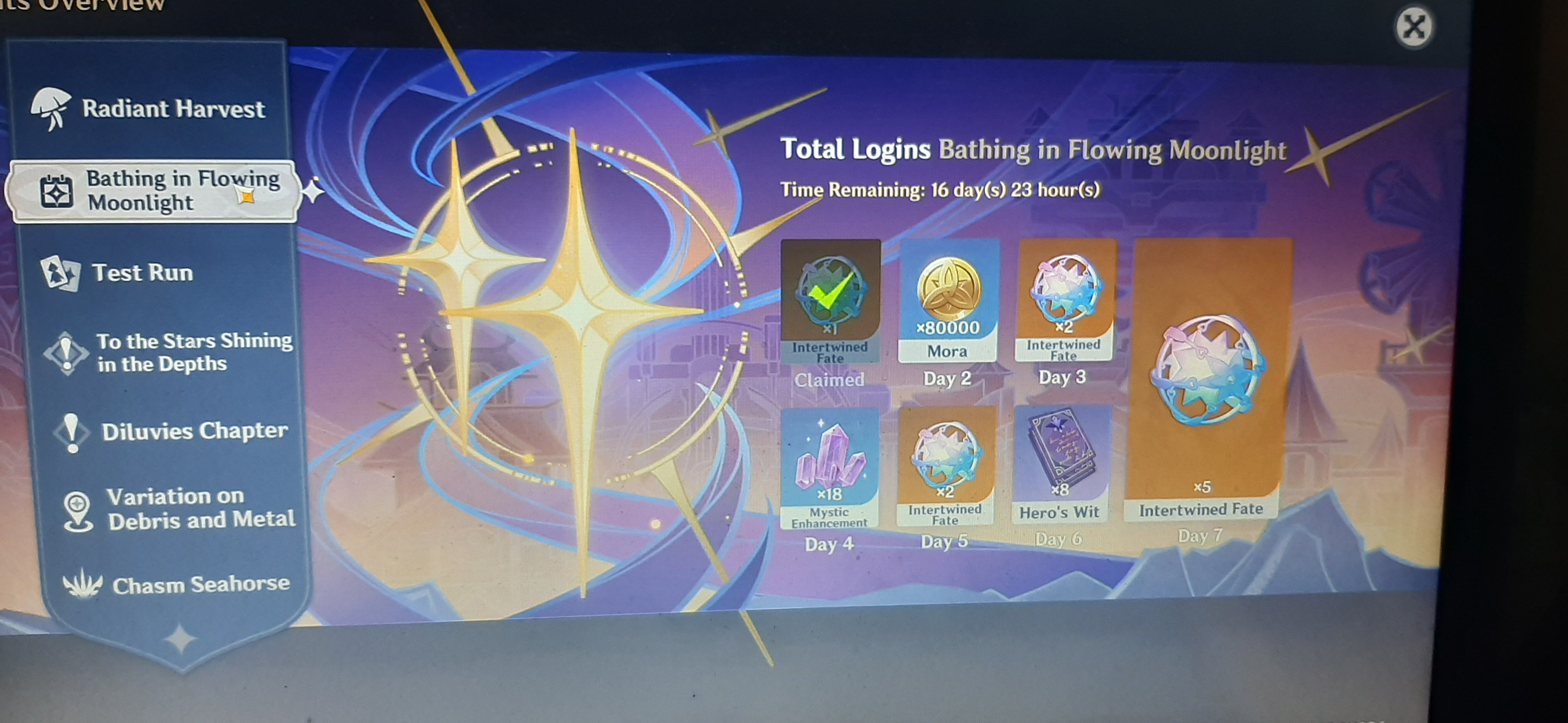 FINALLY ITS HERE!! THE LOGIN REWARDS!! Genshin Impact | HoYoLAB