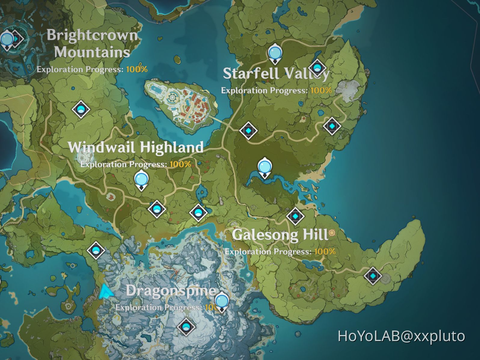 MONDSTADT AND DRAGONSPINE 100% EXPLORATION Genshin Impact | HoYoLAB