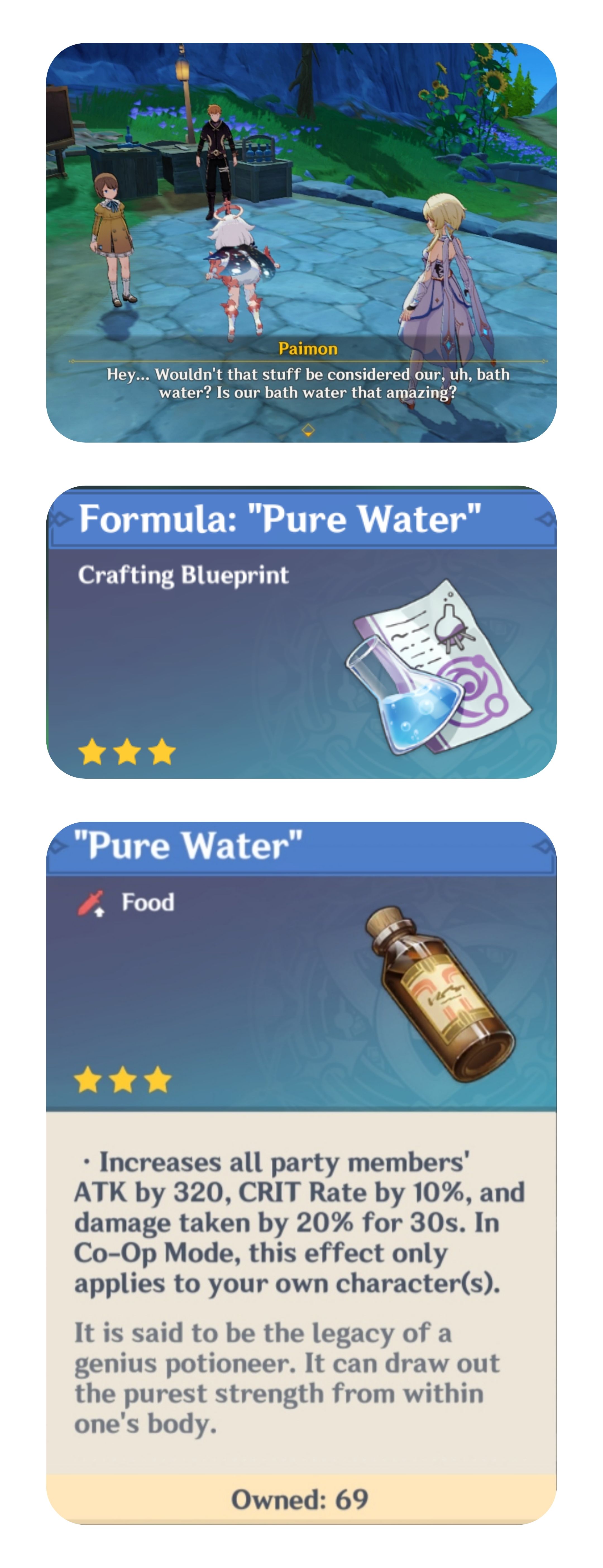 paimon & lumine's Bath water Genshin Impact | HoYoLAB